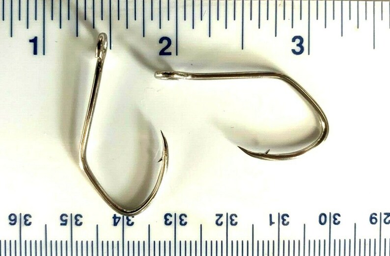 100 or 1000 Matzuo Black Chrome Sickle Open Eye Siwash Fish | Etsy