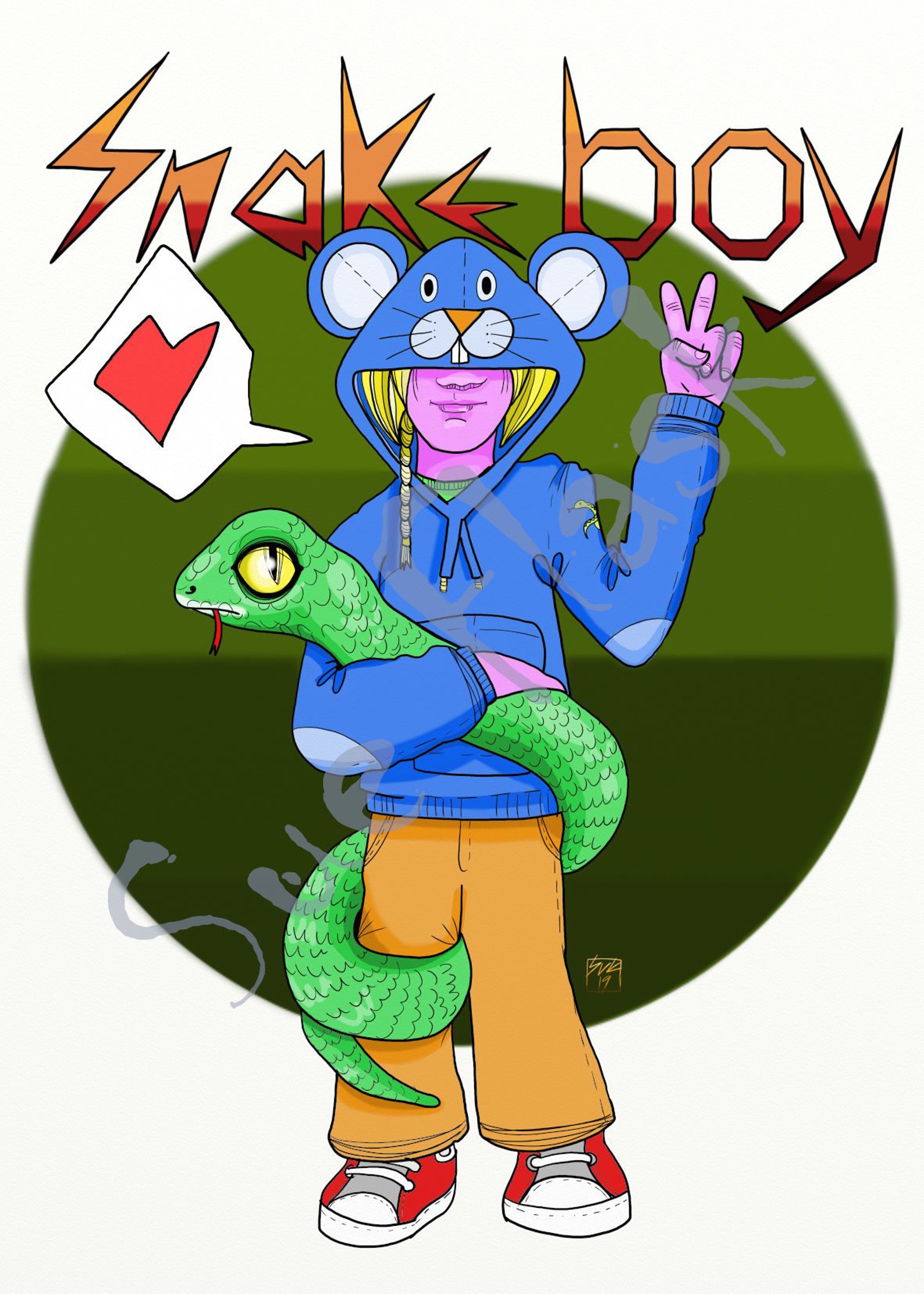 Snake Boy PNG File Digital Download Instant Print T Shirt Tee - Etsy