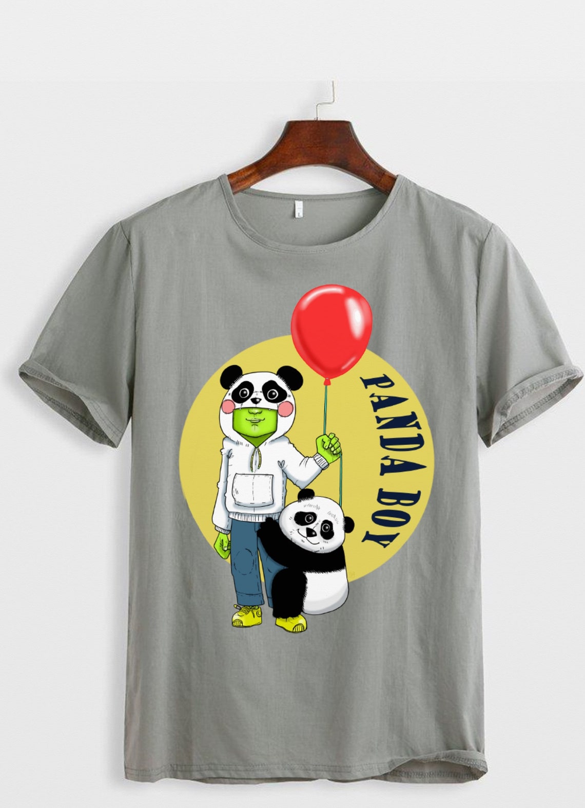 Panda Boy T-shirt Tee Shirt Design Logo Digital Download - Etsy