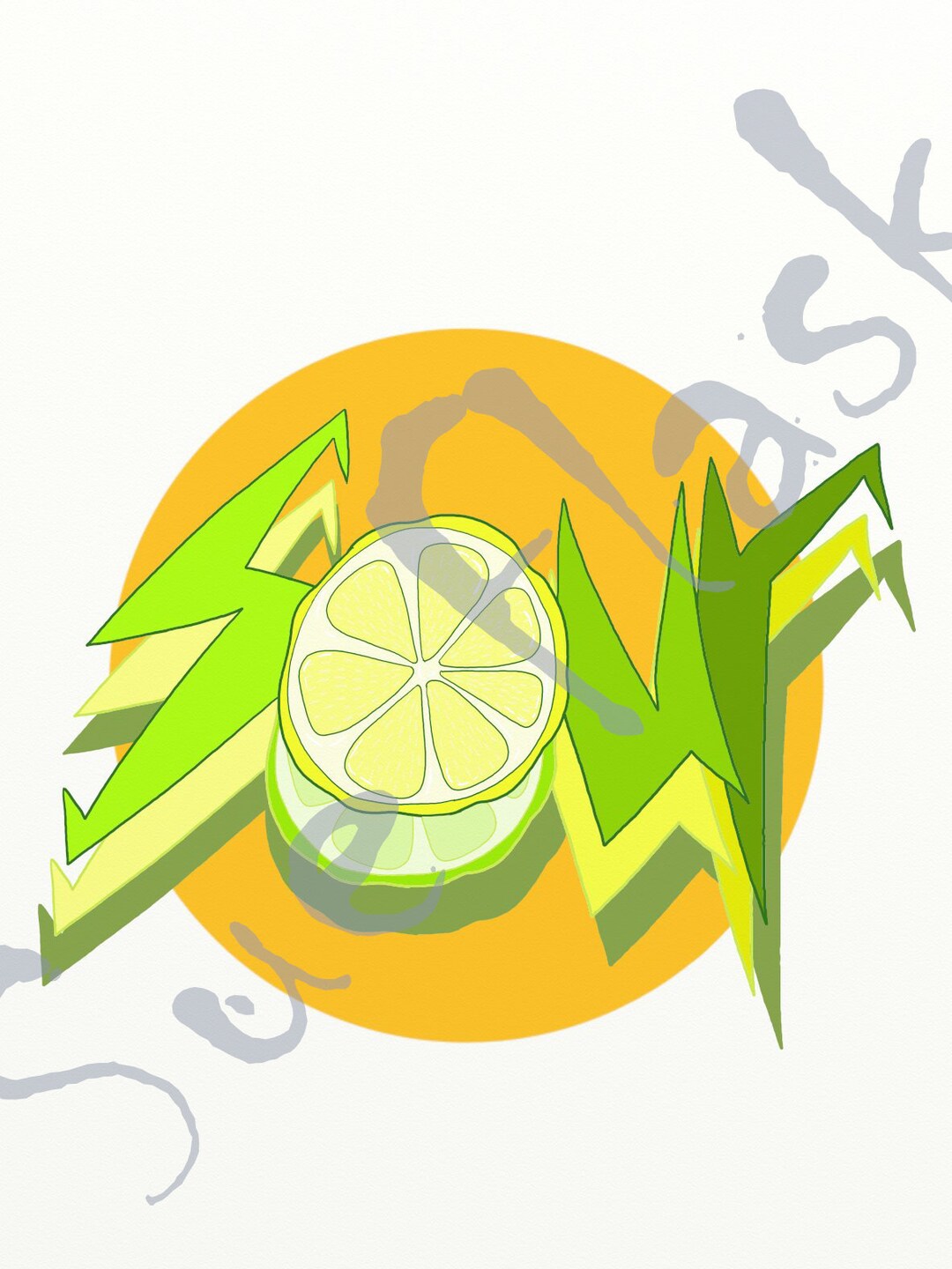 Sour Font Digital Download Print for T-shirts Mugs Aprons - Etsy