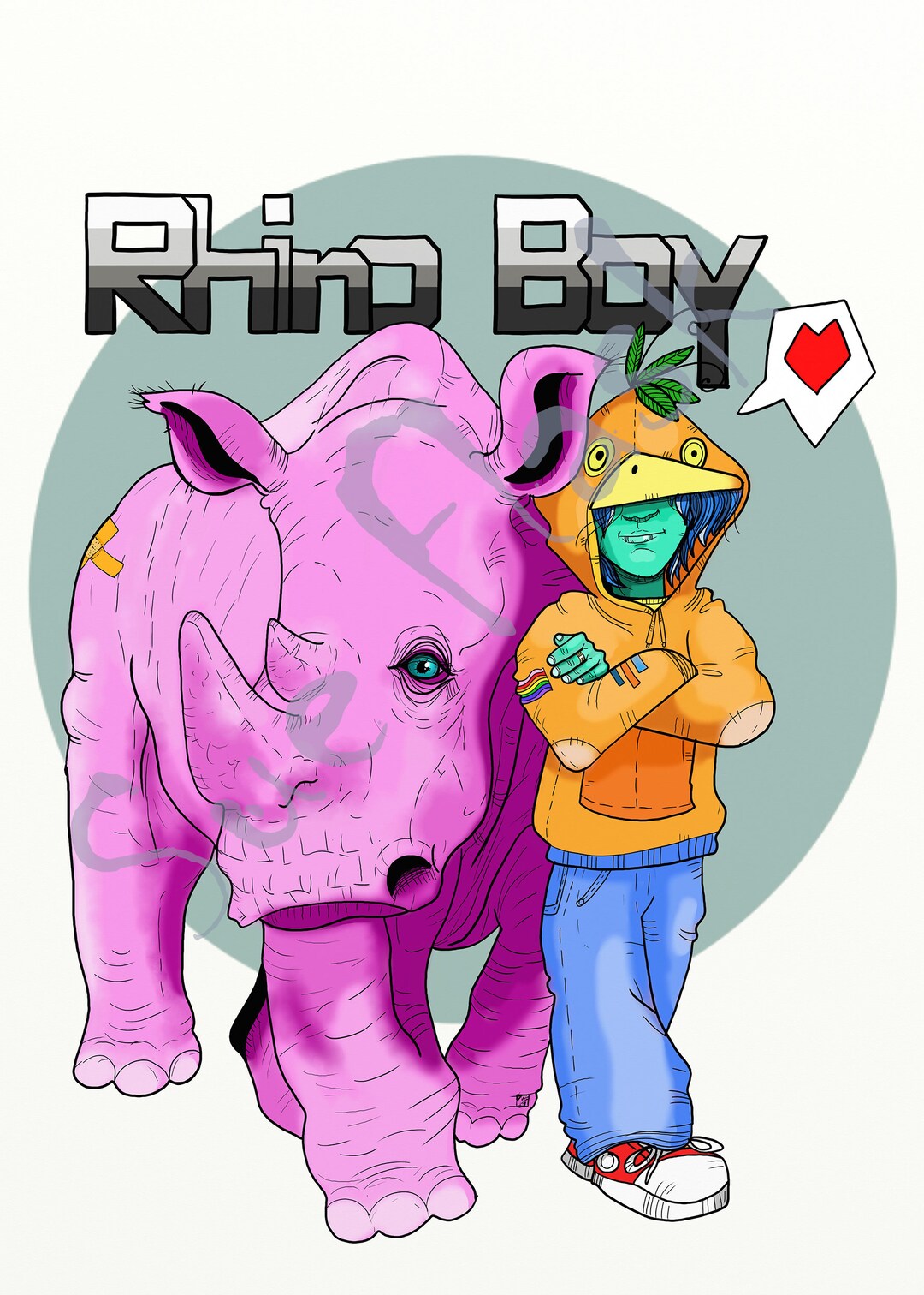 Rhino Boy PNG File, Rhinoceros Art Design (digital Download) - Etsy