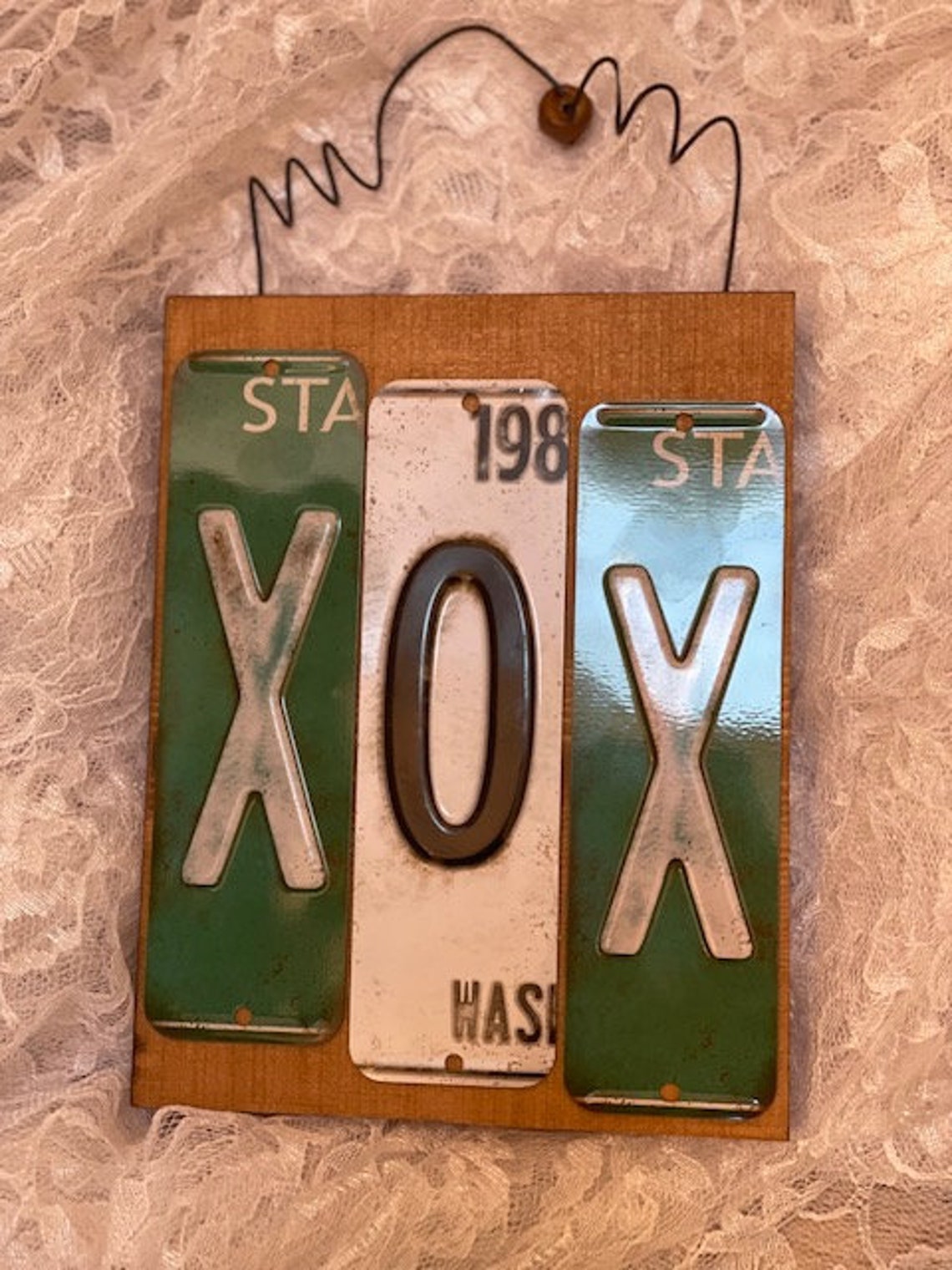 Handmade, License Plate Letter Art, License Plate Sign, License Plate ...
