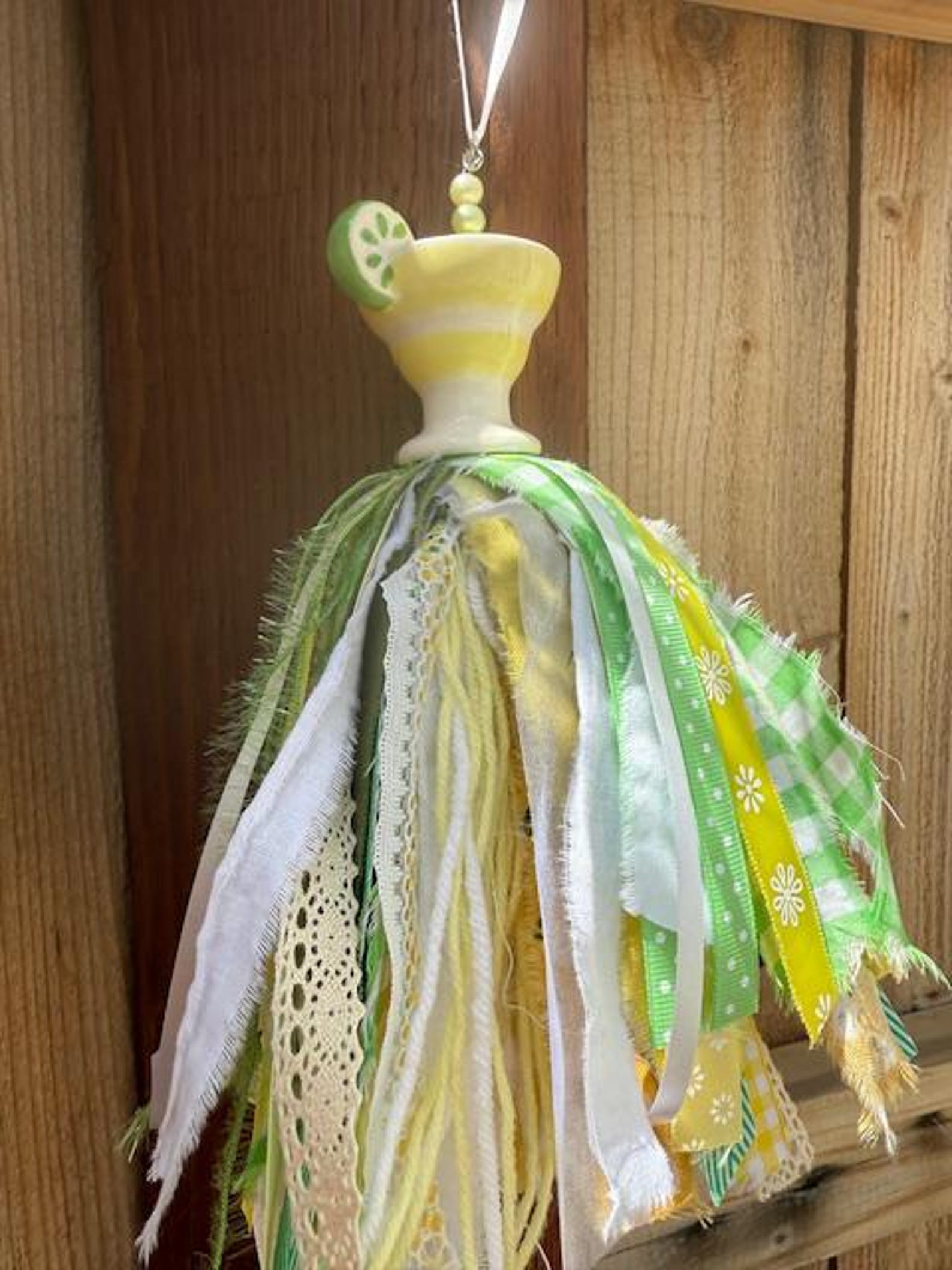 Salt-shaker Tassel, Fabric Tassel, Ceramic Shaker Tassel, Repurposed ...