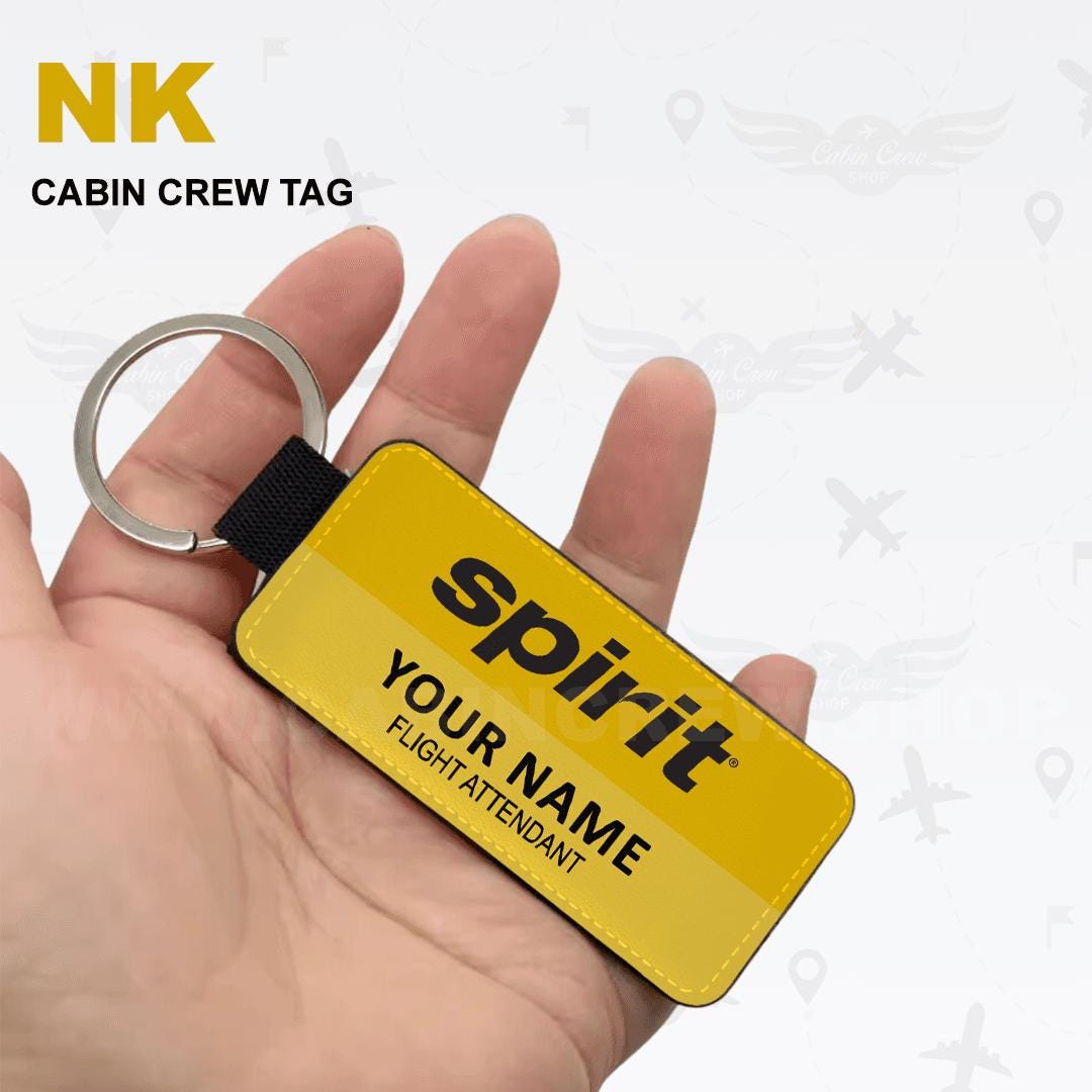 Spirit Airlines Crew Key Tag Flight Attendant Key Tag Pilot Key Tag ...