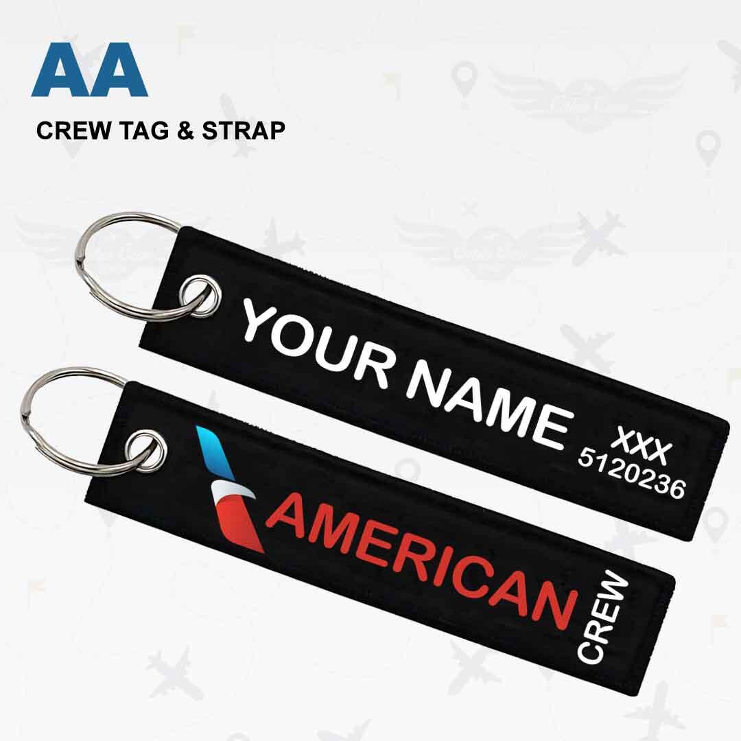 American Airlines Cabin Crew Tag & Strap - Etsy