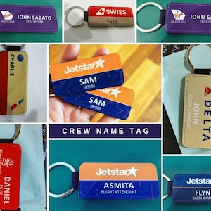 United Airlines Crew Key Tag | Flight Attendant Key Tag | Pilot Key Tag ...