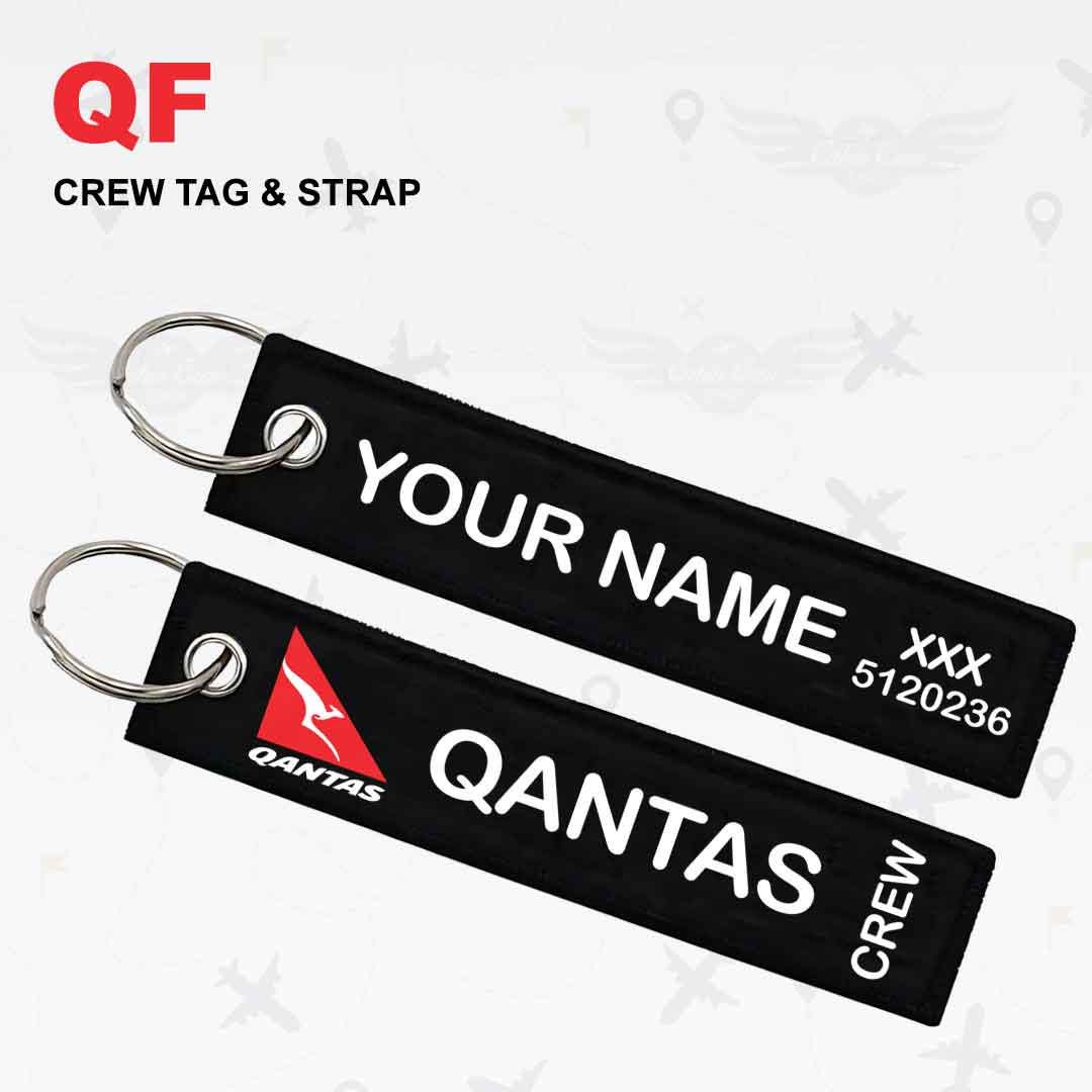 Qantas Cabin Crew Tag & Strap - Etsy
