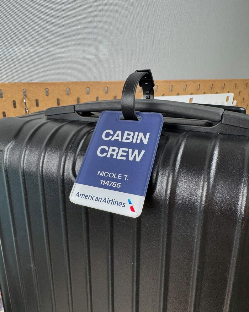 Personalized QR Code Luggage Tag for Delta Airlines Flight Attendant ...