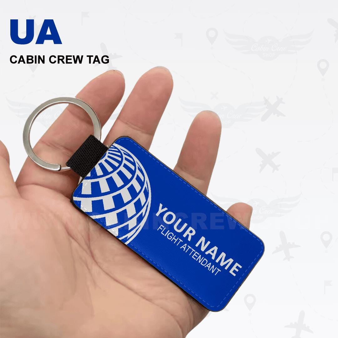 Personalized United Airlines Crew Key Tag: Aviation Gift - Etsy