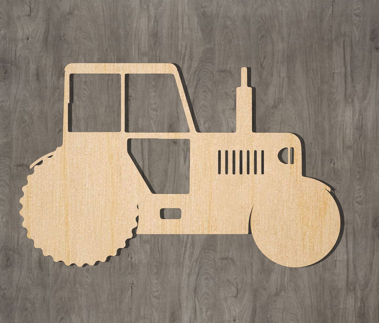 Tractor Cutout Unfinished Wood Shape Craft Supply Art | Etsy