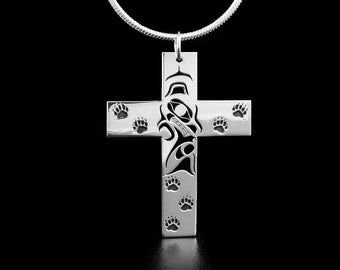 Canadian First Nations, Sterling Silver Mini Eagle Feather Pendant ...