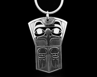 Canadian First Nations, Sterling Silver Mini Eagle Feather Pendant ...