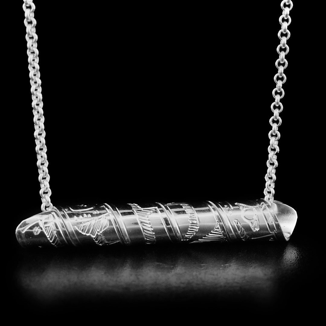 Canadian First Nations, Hand Carved Sterling Silver Horizontal Spiral ...