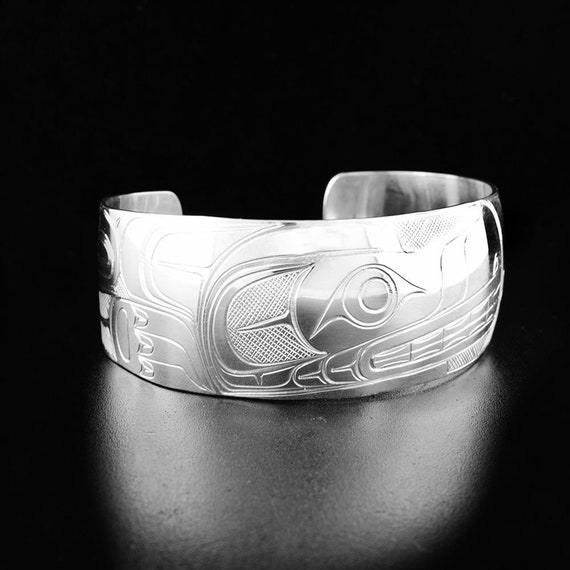 Northwest Coast First Nations Hand Carved Sterling Silver | Etsy