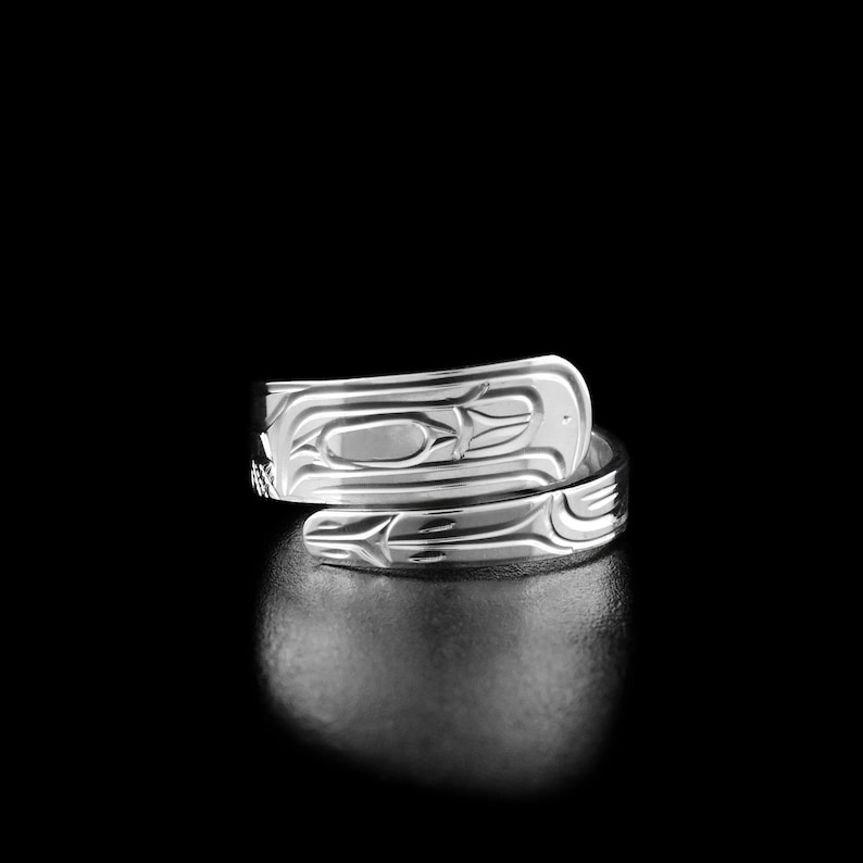 Canadian First Nations Hand Carved Sterling Silver 1/4 - Etsy