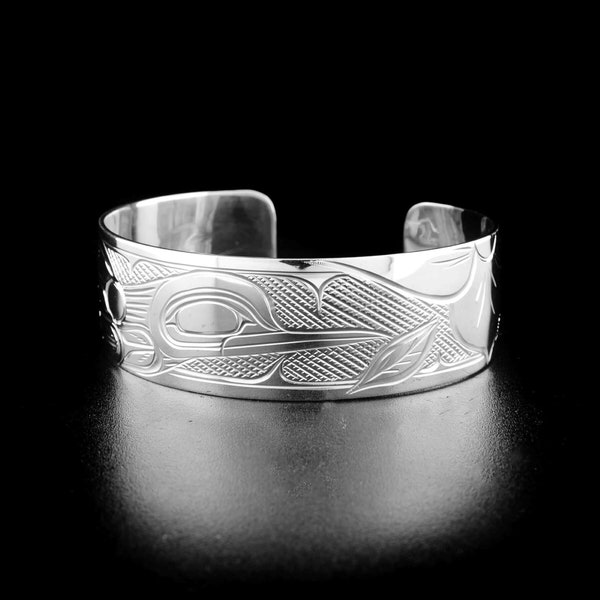 Carved Silver Native Bracelet - Etsy