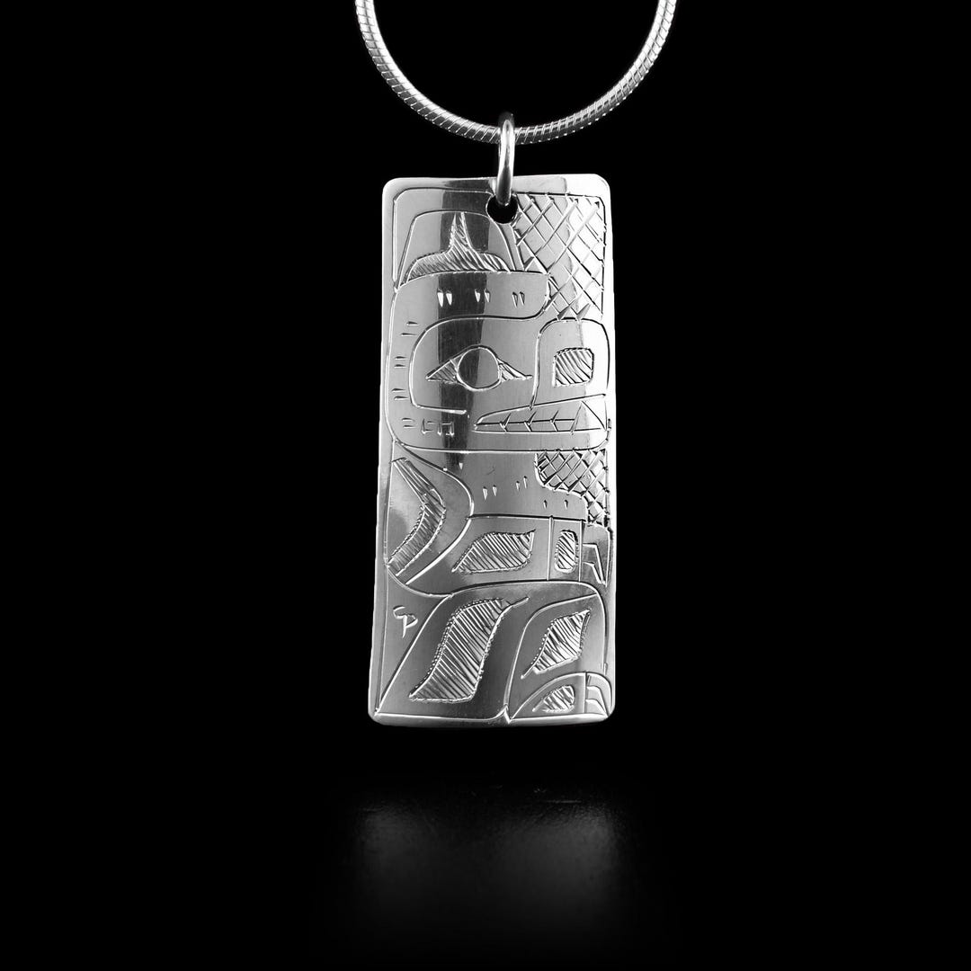 Canadian First Nations, Hand Carved Sterling Silver Double-sided ...