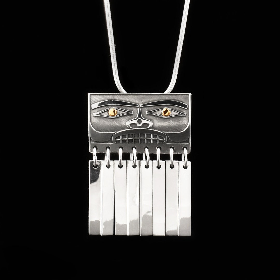 Canadian First Nations, 18K Gold and Sterling Silver Chilkat Box ...