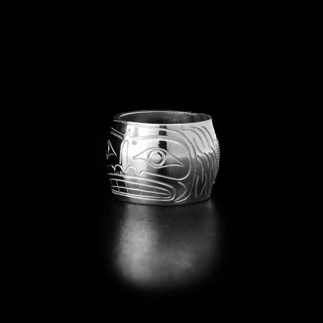 Canadian First Nations, Hand Carved Sterling Silver Sasquatch Spirit ...
