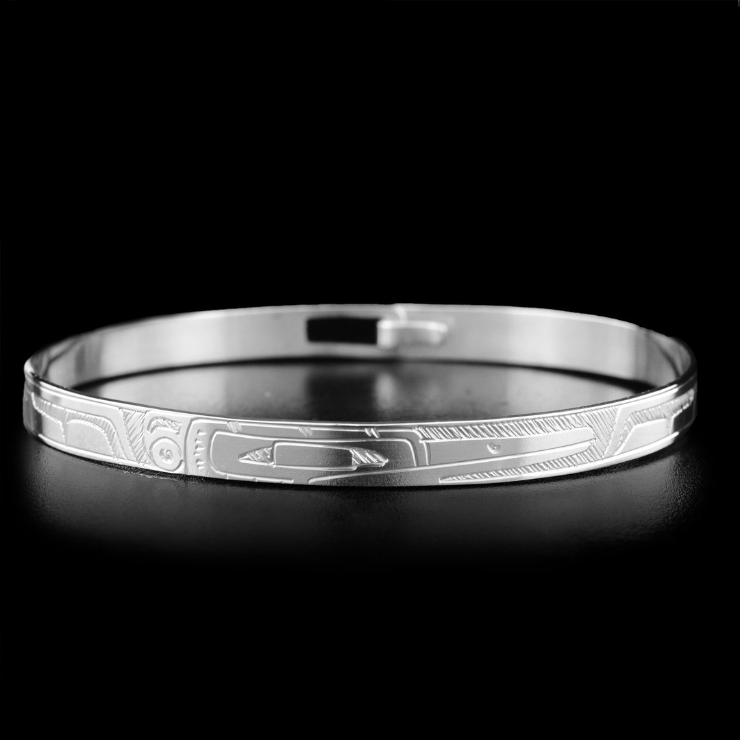 Canadian First Nations, Hand Carved Sterling Silver Hummingbird 3/16 ...