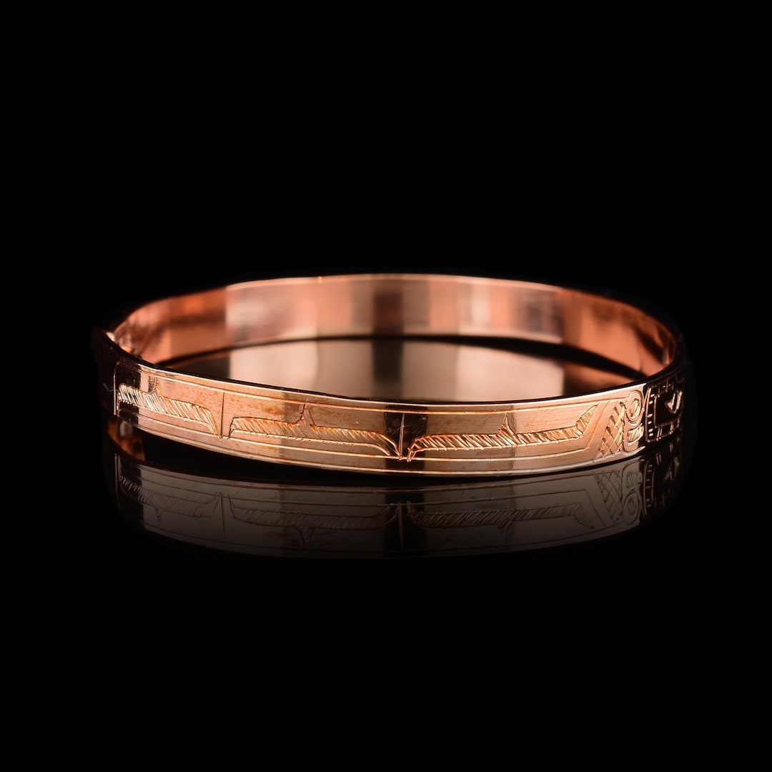 Canadian First Nations, Hand Copper Bangle Hummingbird Bracelet ...