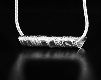 Canadian Indigenous, Hand Carved Sterling Silver Large Eagle Feather ...