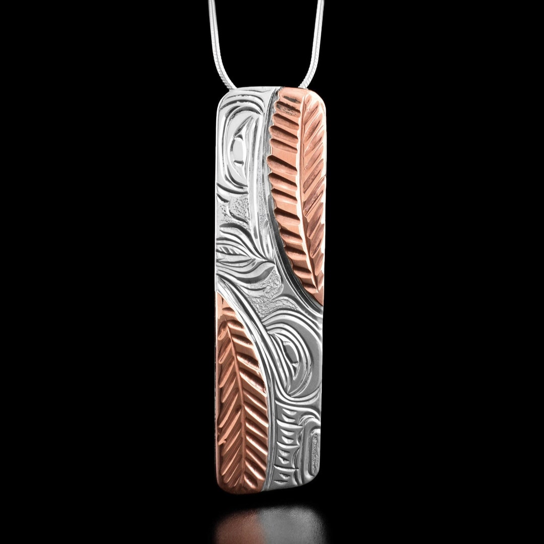 Canadian First Nations, Hand Carved Sterling Silver and Copper ...
