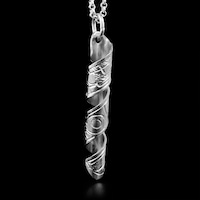 Canadian First Nations, Hand Carved Oval Orca Silver Dangle Earrings ...