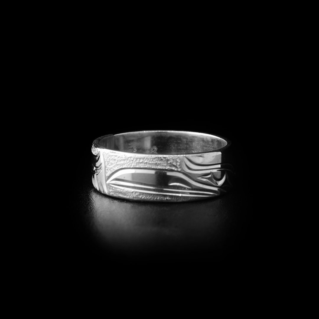 Northwest Coast Indigenous, Hand Carved Heavy Gauge 1/4" Sterling ...
