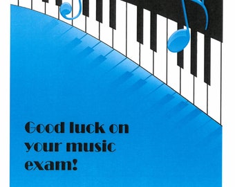 Good Luck Music Card - Etsy