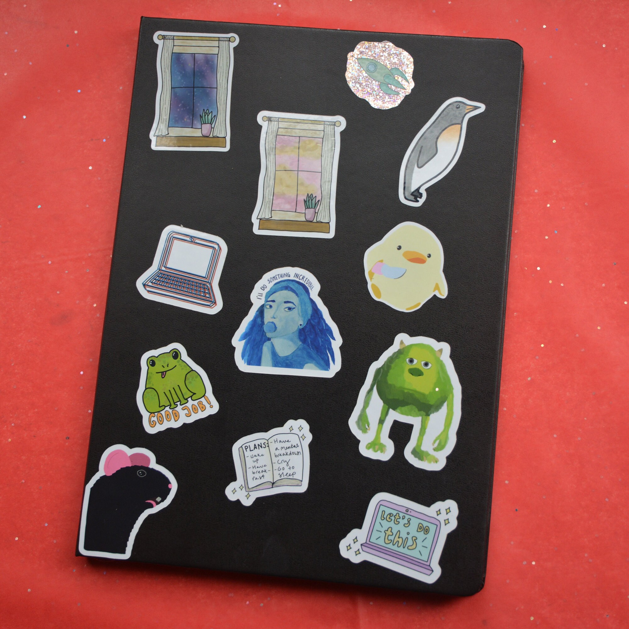 Ratthew Vinyl Sticker Black Rat Sticker Waterproof - Etsy