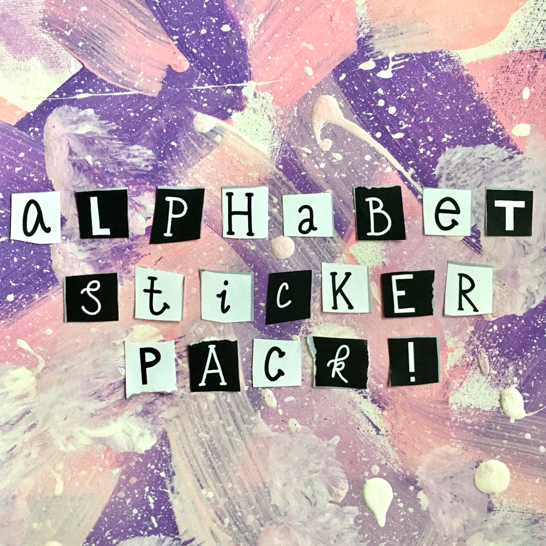 Alphabet Sticker Pack - Magazine Cut Out Letters - Journaling Stickers ...