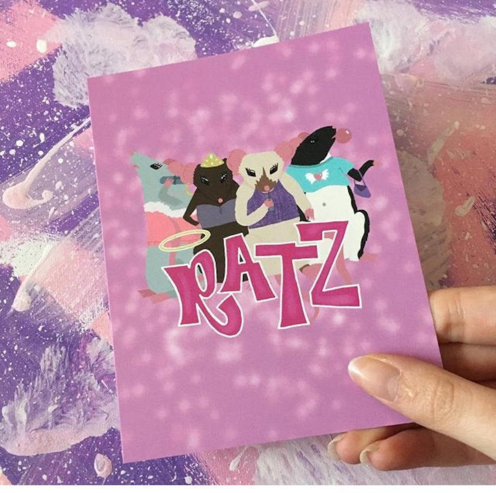 Bratz / Ratz Art Print Y2k Aesthetic Home Decor - Etsy