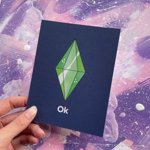 Sims 4 OK Loading Screen Art Print - Wall Decor - Gaming - Sims ...