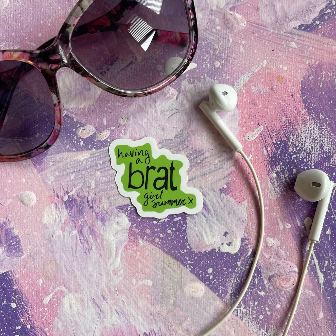 Brat Girl Summer Waterproof Sticker Charli Xcx Brat Vinyl Sticker Lorde ...