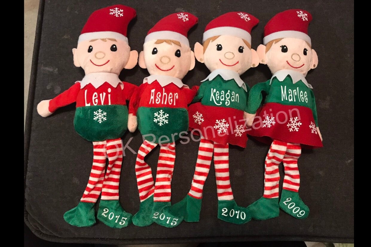 Personalized Christmas Elf, Boy/girl Elves. - Etsy