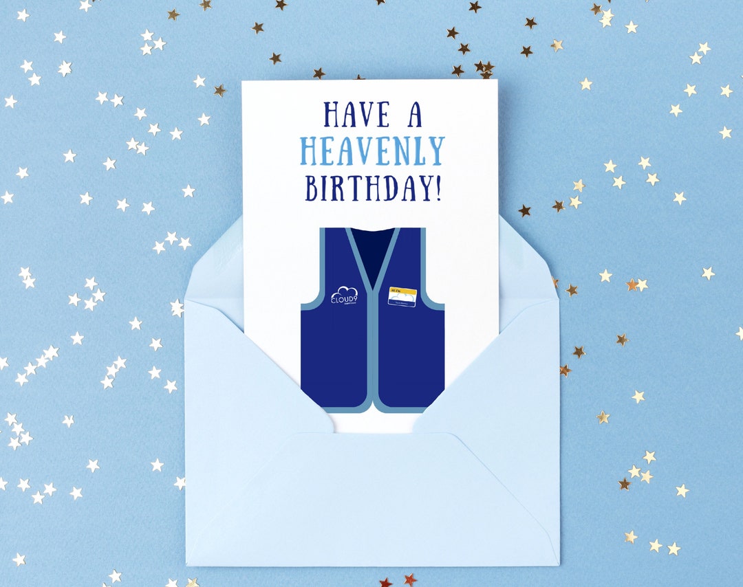 Have a Heavenly Birthday Card Superstore Vest Greeting Card - Etsy