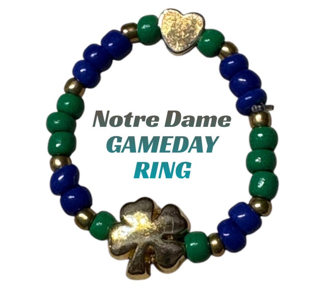 Notre Dame GAMEDAY Fan Rings - Etsy