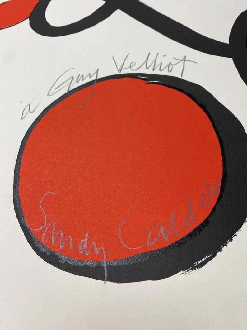 Alexander Calder Pencil Signed Lithograph 1971 'boules De Couleurs ...
