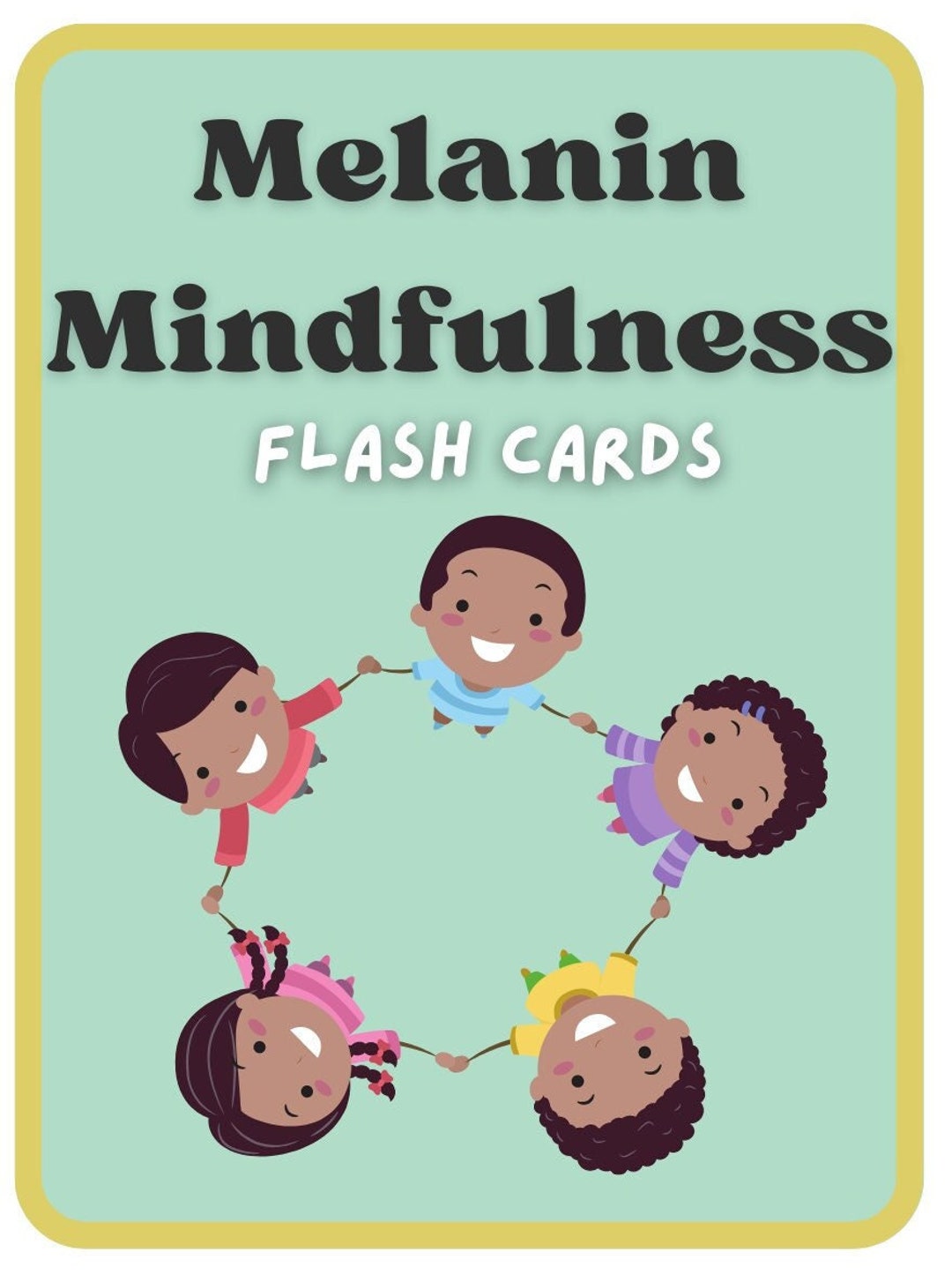 Melanin Mindfulness Flash Cards for Children - Etsy