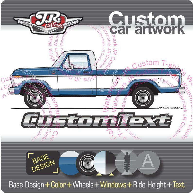 Custom 1977 77 F-100 150 250 350 4x4 302 360 390 V8 Ranger Explorer ...