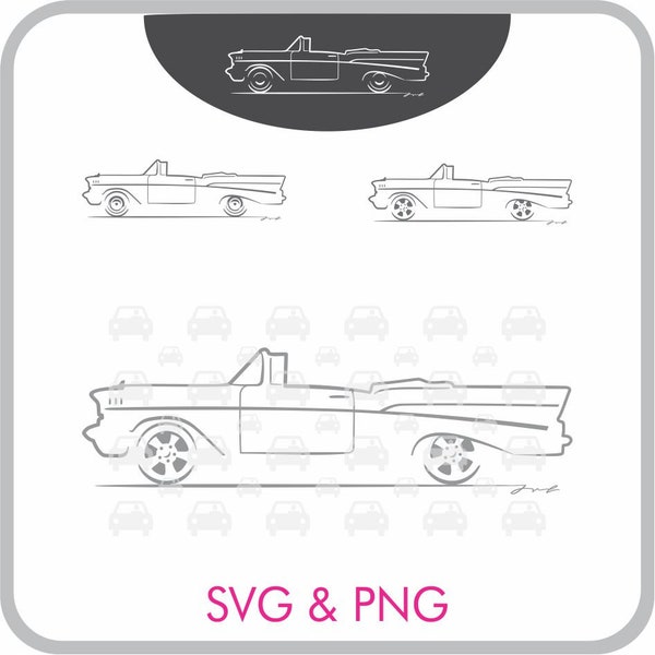 Chevy Belair Svg - Etsy Israel