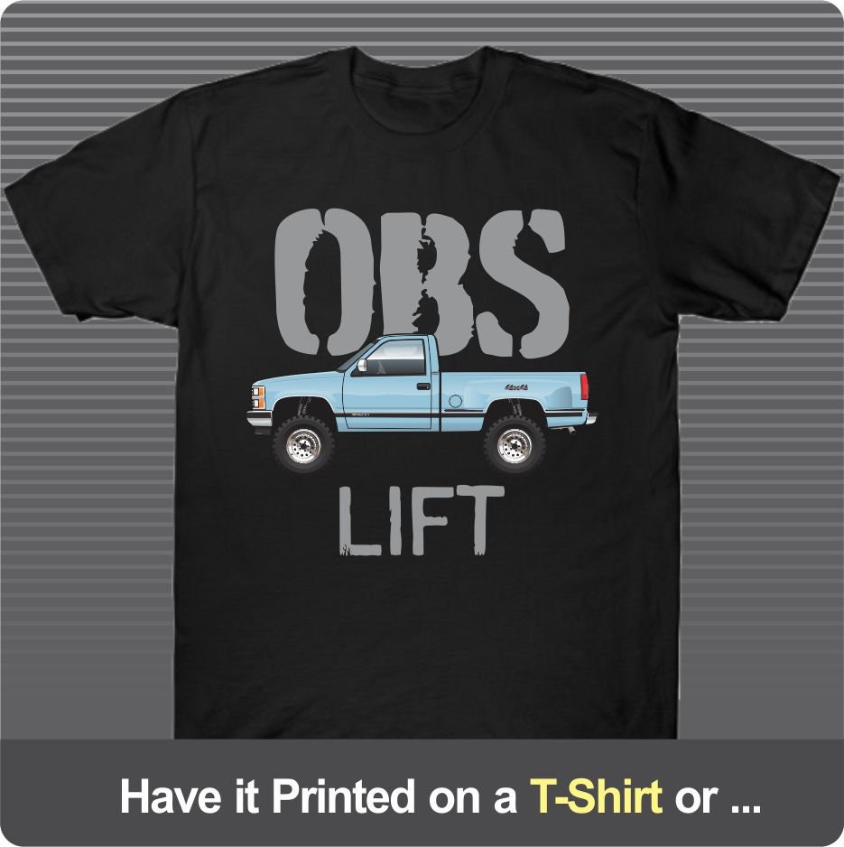 Custom OBS Truck Art, Chevy Silverado Stepside, C1500 K1500 (digital ...