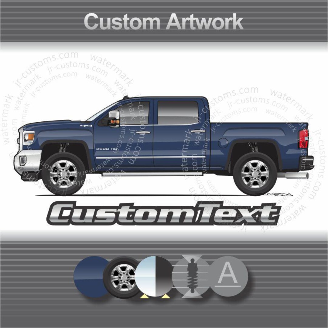 Custom 2014-18 GMC Sierra 1500 2500 3500 HD Denali All Terrain X Canyon ...