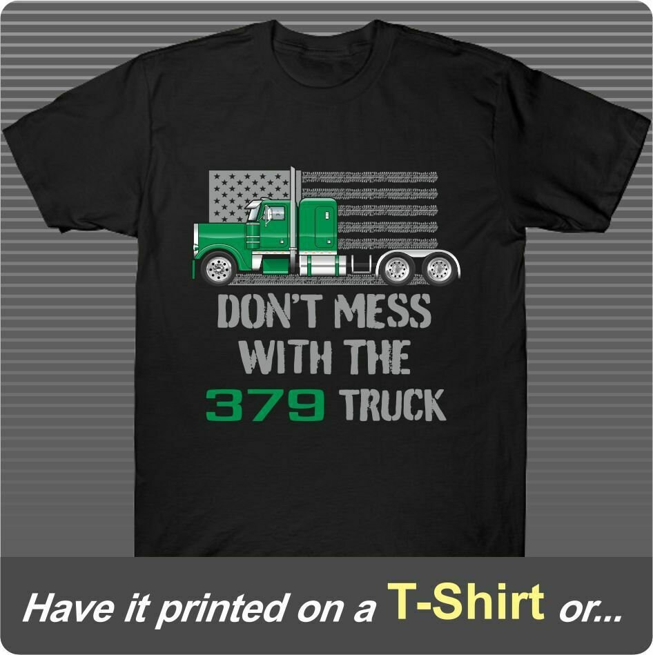 Custom 1987-2007 Peterbilt Big Rig Hauler Tractor 379 Semi Truck Art ...