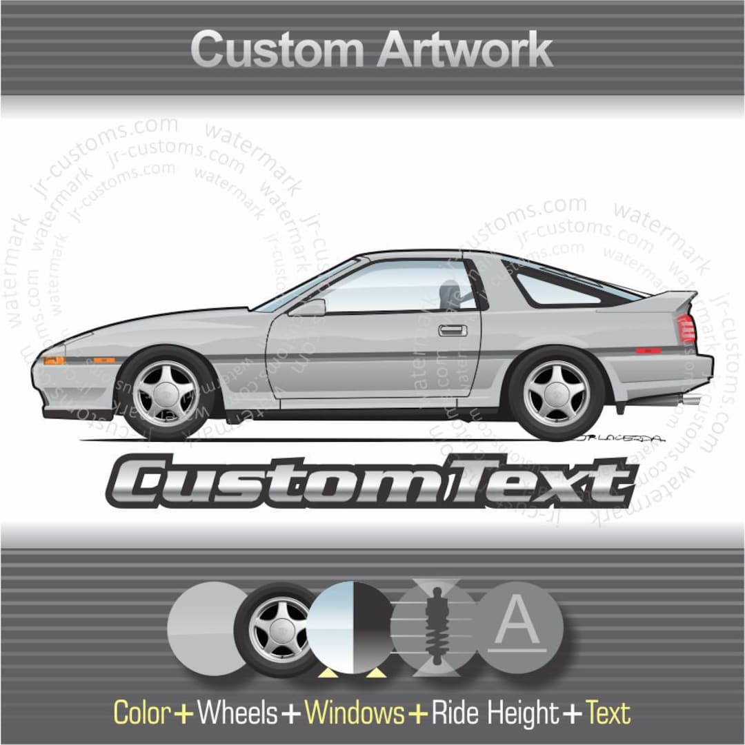 Custom 1986 1987 1988 1989 1990 1991 1992 Toyota Supra 2.0 7m-gte GT ...