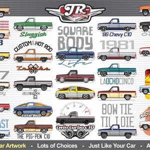 Custom Chevy C10 Pickup Truck Art (digital File) - Etsy