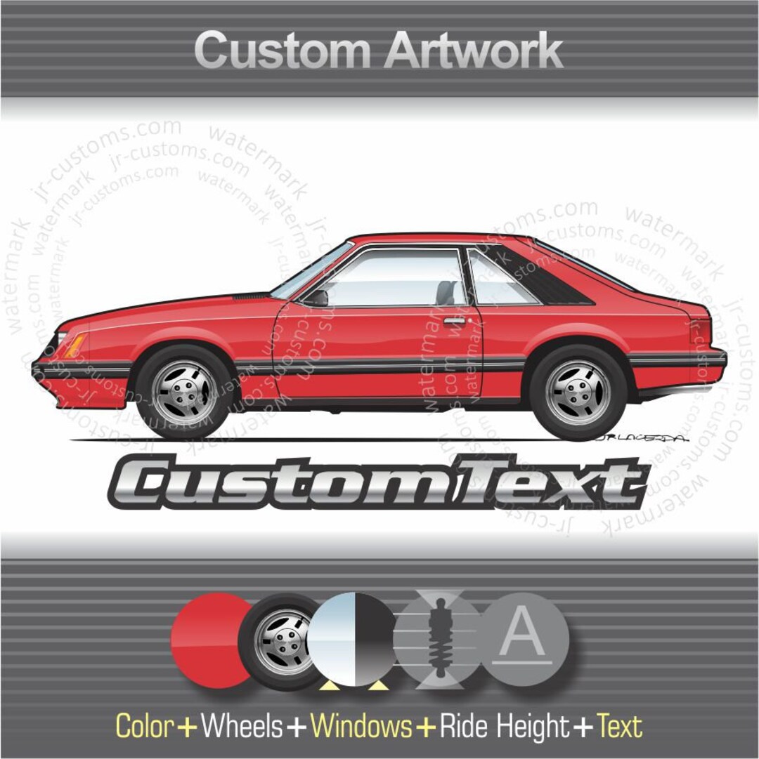 Custom 1979 1980-82 Mustang Foxbody Hatchback Ford 5.0 Ghia Turbo GT ...