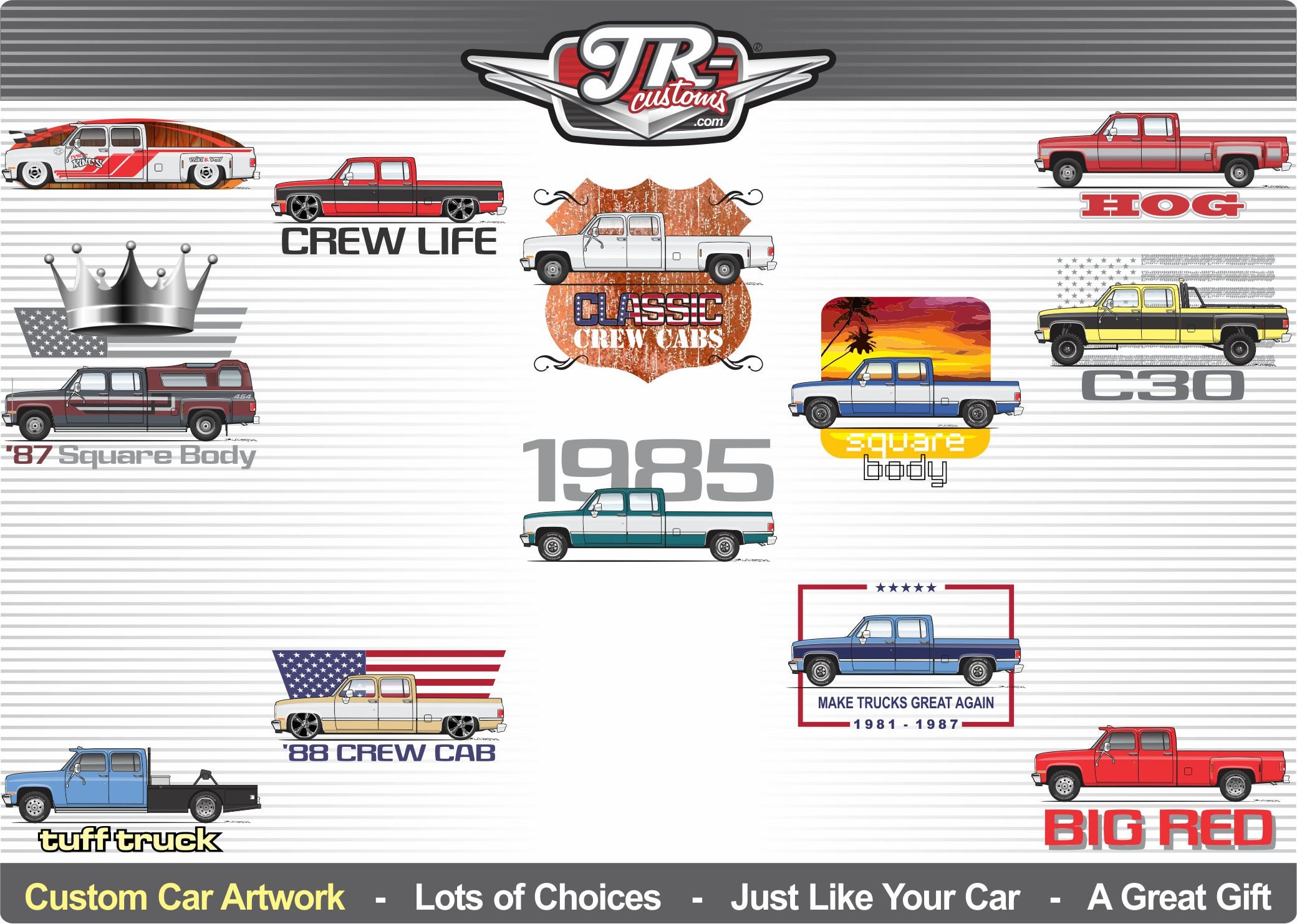 Custom 1981-90 Chevy C30 K30 Silverado Dually Crew Cab Lifted Chevrolet ...