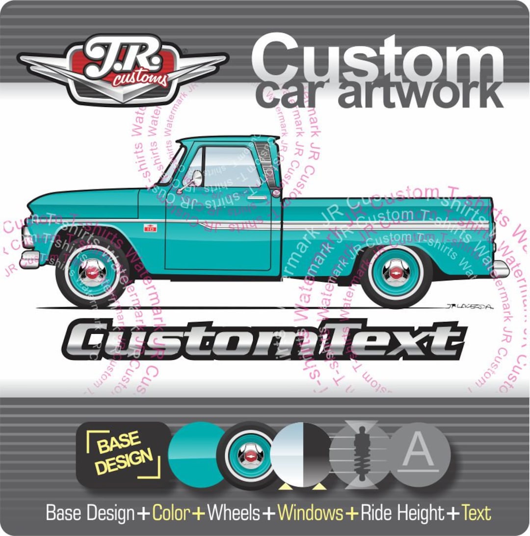 Custom 1966 66 Chevy Fleetside C10 C-10 Short Bed Pickup Truck - Etsy